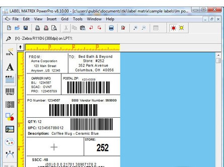 Software De Etiquetas LABEL MATRIX - ZEBRA BARCODE